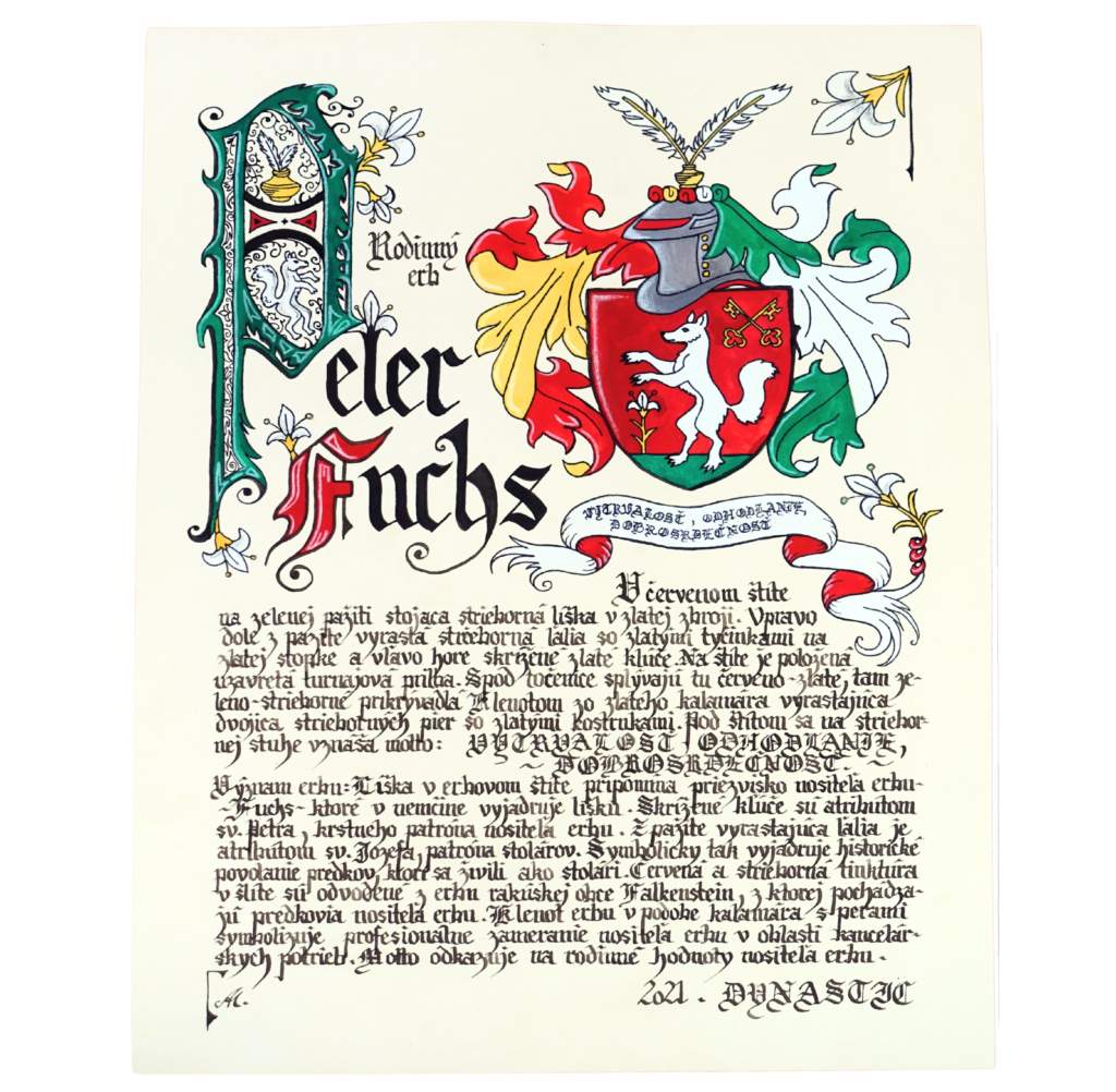 Rodinný erb na mieru - Rodinný erb
